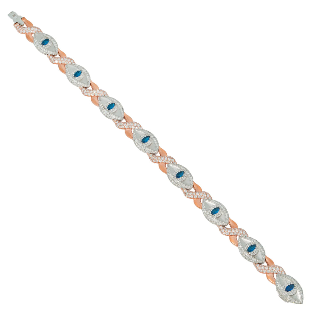 Infinity Evil Eye Diamond Bracelet – DRASOO